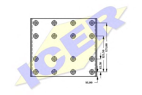 1535249,SCANI 1535249 Brake Lining Kit, drum brake for SCANI