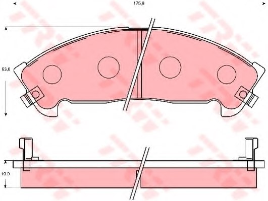 8970299800,ISUZU 8-97029-980-0 Brake Pad Set, disc brake for ISUZU