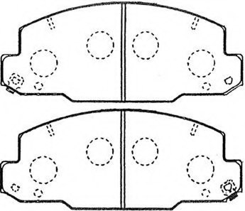 0446536090,TOYOT 04465-36090 Brake Pad Set, disc brake for TOYOT