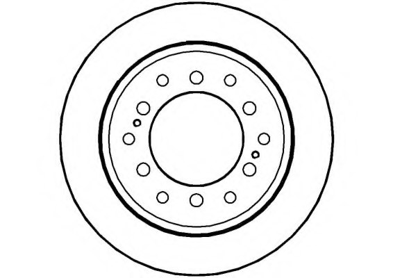 4243160200,TOYOT 42431-60200 Brake Disc for TOYOT
