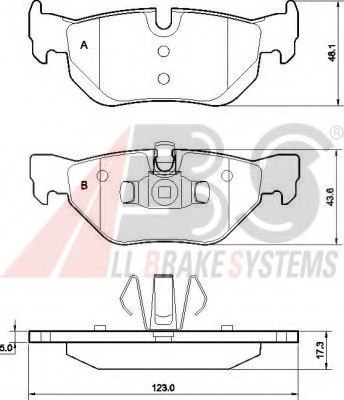 221550,NK 221550 Brake Pad Set, disc brake for NK