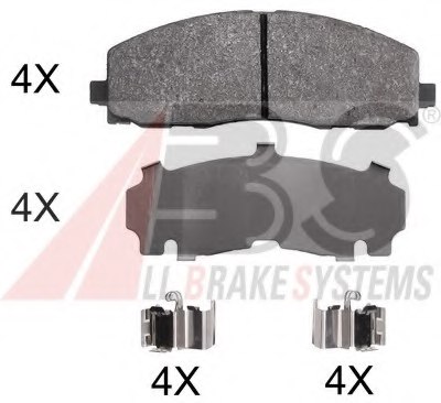 68144163AA,CHRYS 68144163AA Brake Pad Set, disc brake for CHRYS