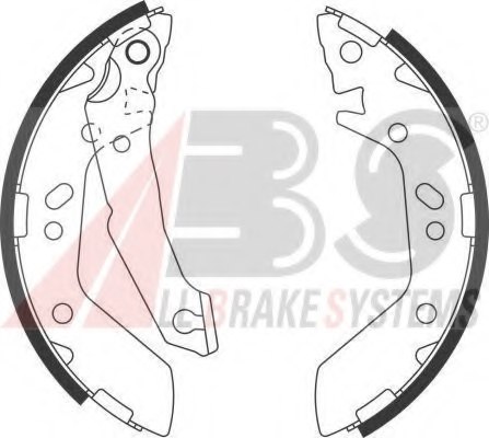 5830525A10,HYUNDAI 58305-25A10 Brake Shoe Set for HYUNDAI
