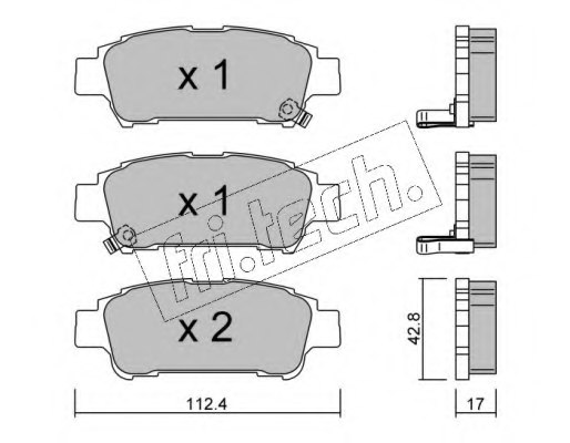 0446628070,TOYOT 04466-28070 Brake Pad Set, disc brake for TOYOT