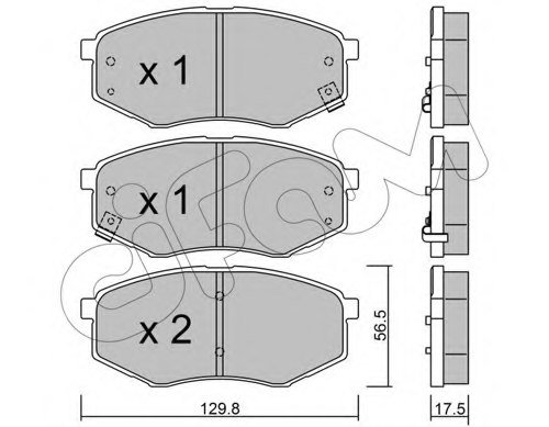 581013SA21,HYUNDAI 58101-3SA21 Brake Pad Set, disc brake for HYUNDAI