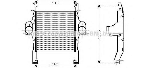 41214448,IVECO 41214448 Intercooler, charger for IVECO