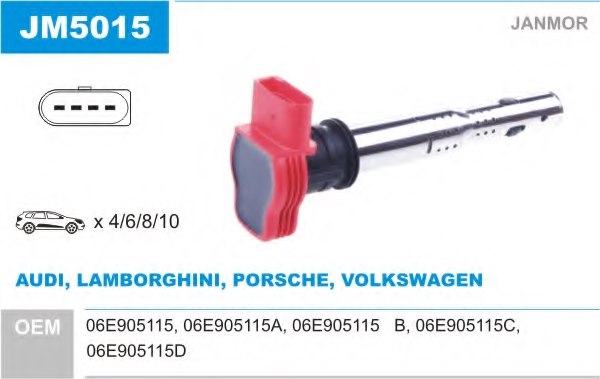 06E905115D,VW 06E 905 115 D Ignition Coil for VW