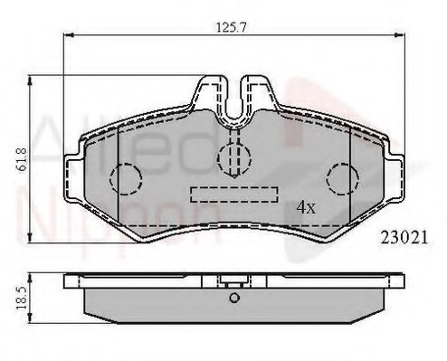 0004209720,MERCE 000 420 97 20 Brake Pad Set, disc brake for MERCE