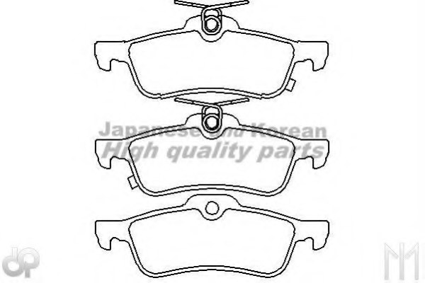 044660D010,TOYOT 04466-0D010 Brake Pad Set, disc brake for TOYOT