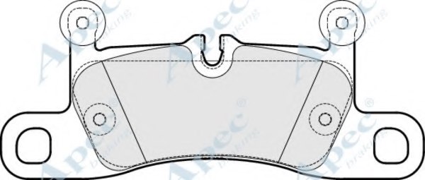7P0698451,VW 7P0698451 Brake Pad Set, disc brake for VW