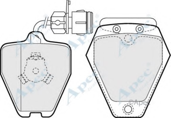 4D0698151A,AUDI 4D0698151A Brake Pad Set, disc brake for AUDI