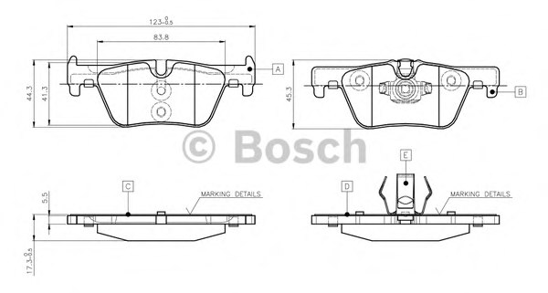 34216850569,BMW 34216850569 Brake Pad Set, disc brake for BMW