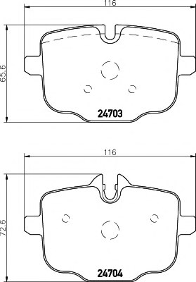 34212284390,BMW 34 21 2 284 390 Brake Pad Set, disc brake for BMW