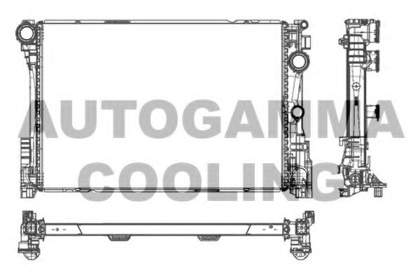 0995002703,MERCE 0995002703 Radiator, engine cooling for MERCE