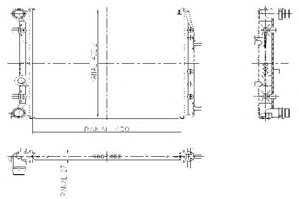 5Z0121253,VW 5Z0121253 Radiator, engine cooling for VW