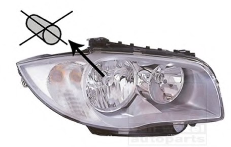 63117249650,BMW 63 11 7 249 650 Headlight for BMW