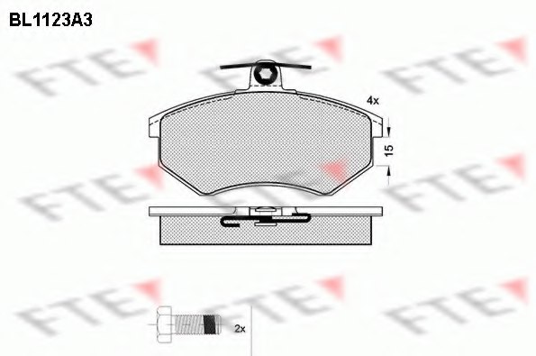 8A0698151L,AUDI 8A0 698 151L Brake Pad Set, disc brake for AUDI