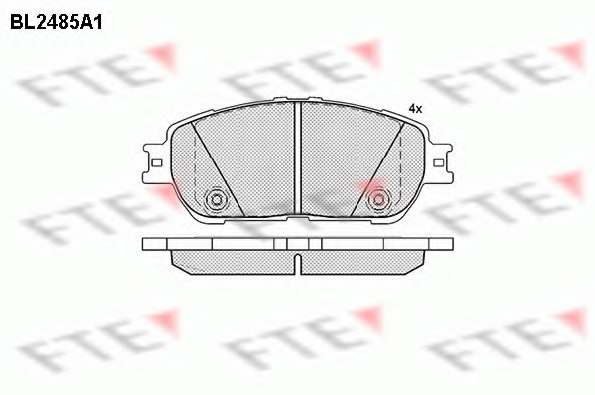 0446533350,TOYOT 04465-33350 Brake Pad Set, disc brake for TOYOT