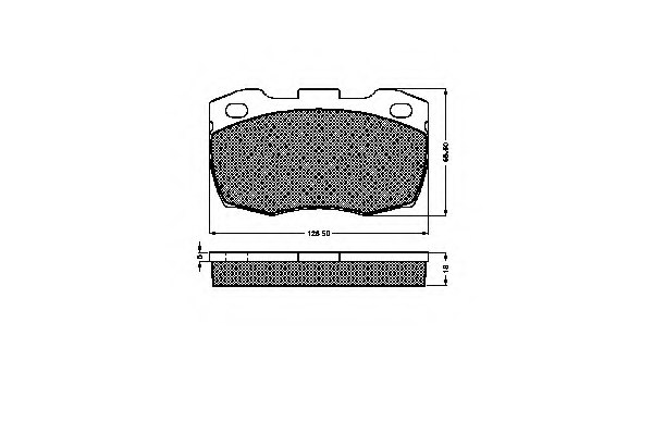 RTC5574,SANTANA RTC5574 Brake Pad Set, disc brake for SANTANA