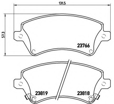 0446502130,TOYOT 04465-02130 Brake Pad Set, disc brake for TOYOT