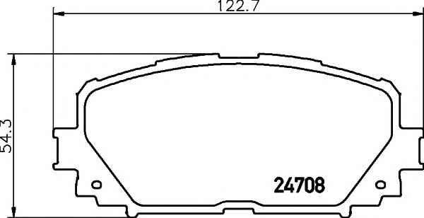 044650D160,TOYOT 044650D160 Brake Pad Set, disc brake for TOYOT
