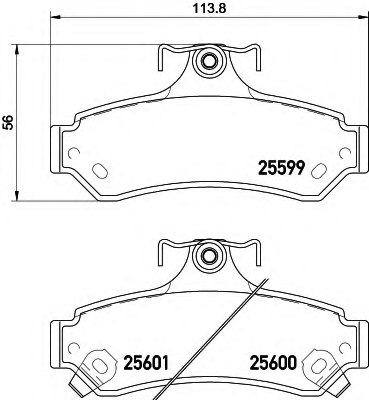 0446606080,TOYOT 04466-06080 Brake Pad Set, disc brake for TOYOT