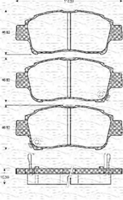 0446552040,TOYOT 0446552040 Brake Pad Set, disc brake for TOYOT