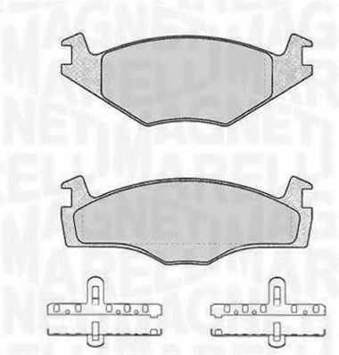 191698151B,VW 191698151B Brake Pad Set, disc brake for VW