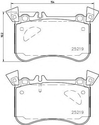 0084203220,MERCE 0084203220 Brake Pad Set, disc brake for MERCE