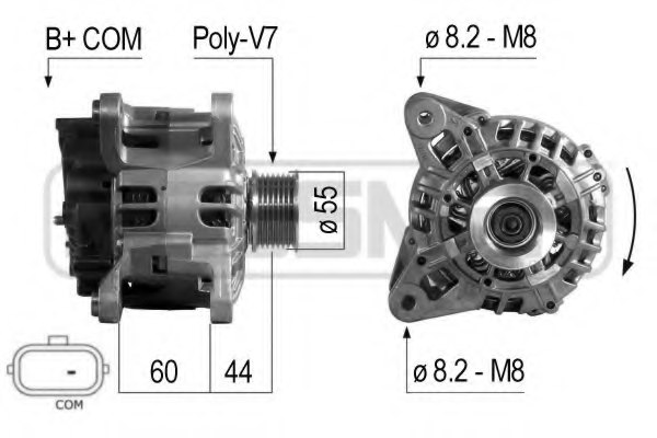 0124325186,BOSCH 0124325186 Alternator for BOSCH