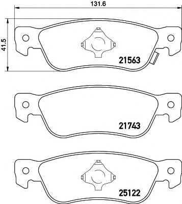 8944832220,ISUZU 8-94483-222-0 Brake Pad Set, disc brake for ISUZU