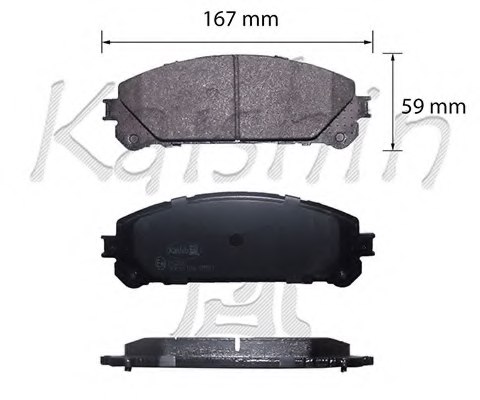 044650E020,TOYOT 04465-0E020 Brake Pad Set, disc brake for TOYOT