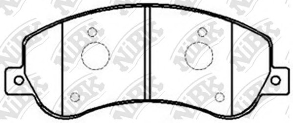 PN0444,NiBK PN0444 Brake Pad Set, disc brake