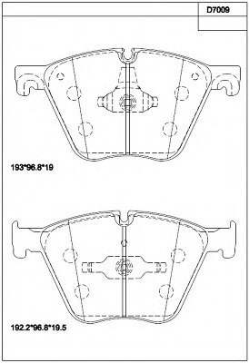 34116783554,BMW 34 11 6 783 554 Brake Pad Set, disc brake for BMW