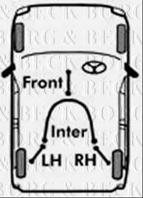 1340832,FORD 1340832 Cable, parking brake for FORD