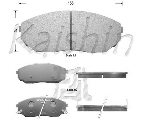 581013ED00,KIA 58101-3ED00 Brake Pad Set, disc brake for KIA