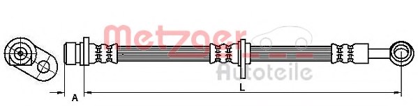 01466SED000,HONDA 01466-SED-000 Brake Hose for HONDA