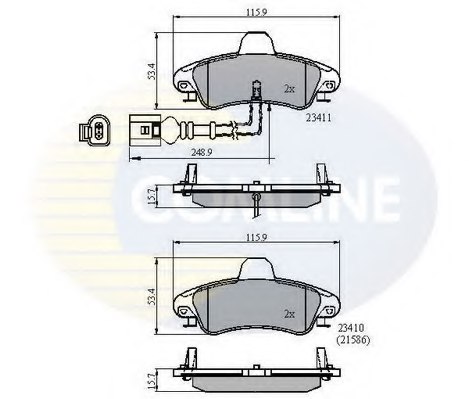 1129886,FORD 1129886 Brake Pad Set, disc brake for FORD