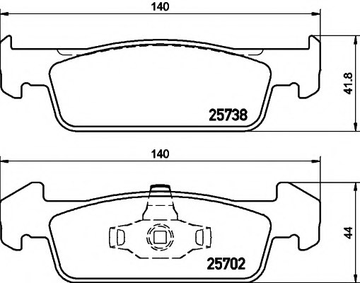410609646R,DACIA 410609646R Brake Pad Set, disc brake for DACIA