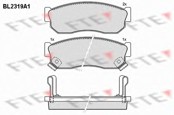 A107WK,AKE A-107WK Brake Pad Set, disc brake for AKE