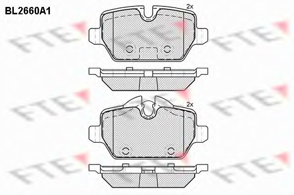 34219808172,MINI 34219808172 Brake Pad Set, disc brake for MINI