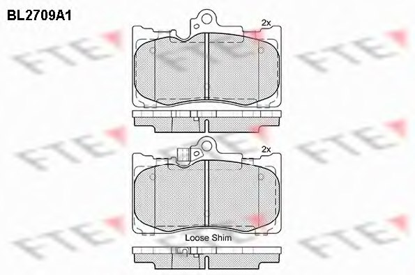 0446530450,LEXUS 0446530450 Brake Pad Set, disc brake for LEXUS