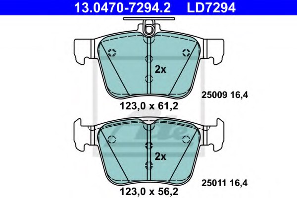 3Q0698451B,VAG 3Q0 698 451 B Brake Pad Set, disc brake for VAG
