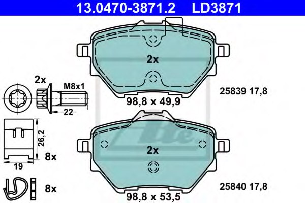 1609000680,PEUGE 1609000680 Brake Pad Set, disc brake for PEUGE