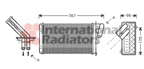 7701038542,RENAU 7701038542 Heat Exchanger, interior heating for RENAU