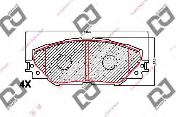 0446542180,TOYOT 0446542180 Brake Pad Set, disc brake for TOYOT