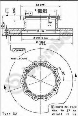 1402272,SCANI 1402272 Brake Disc for SCANI
