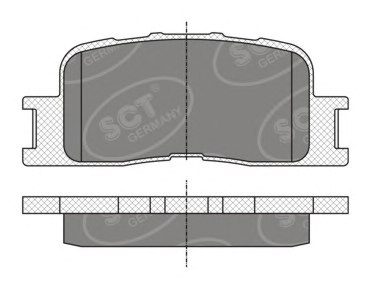 0446633130,TOYOT 04466-33130 Brake Pad Set, disc brake for TOYOT