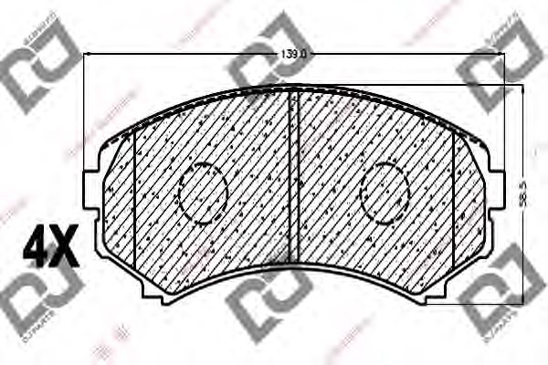 MR407422,MITSUBISHI MR407422 Brake Pad Set, disc brake for MITSUBISHI