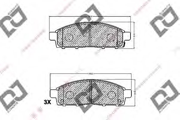 D6128,MK K D6128 Brake Pad Set, disc brake for MK K